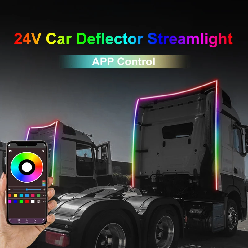 24V-Truck-LED-Neon-Light-Customisable-Size-APP-Control-RGB-Car-Ambient ...