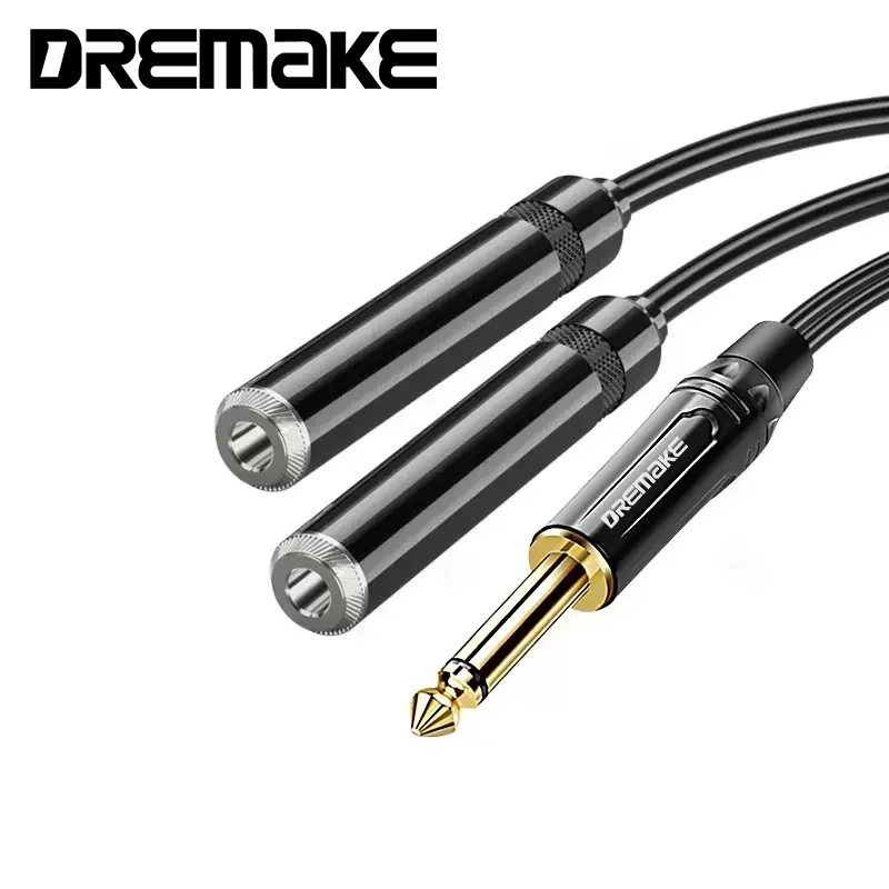 Audio-Extension-Cable-Jack-6-5mm-Male-To-2x6-5mm-Female-1-4inch-for ...