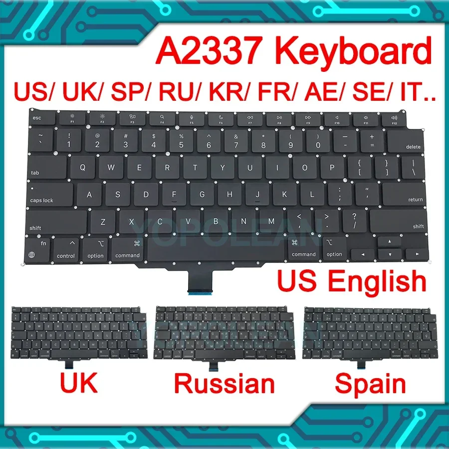 New-Laptop-A2337-Keyboard-For-Macbook-Air-13-M1-A2337-Keyboard ...