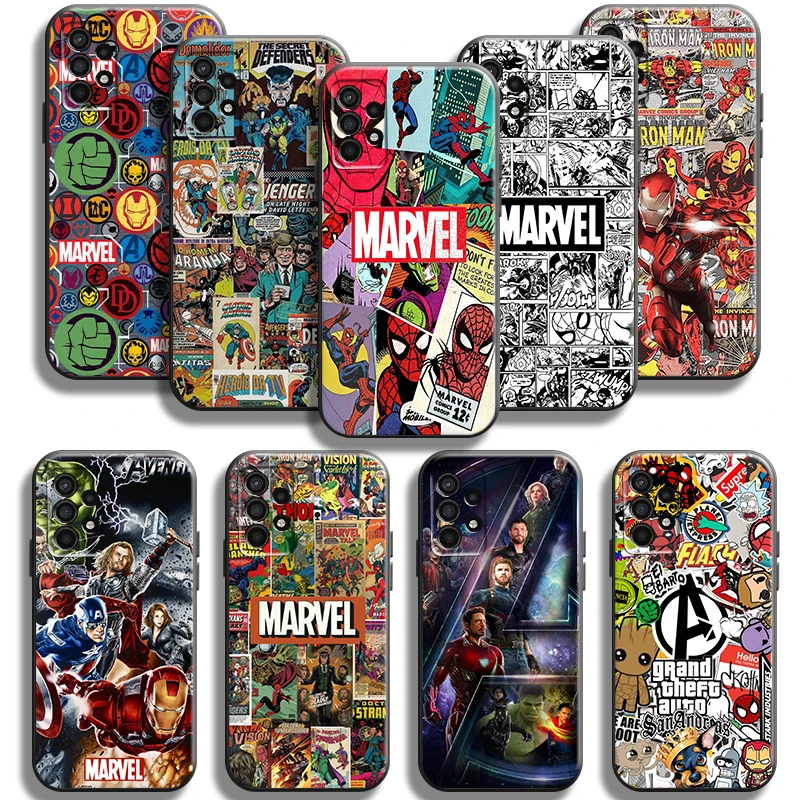 Marvel Logo Spiderman Comics Phone Case para Samsung Galaxy A11 A12 A20 ...