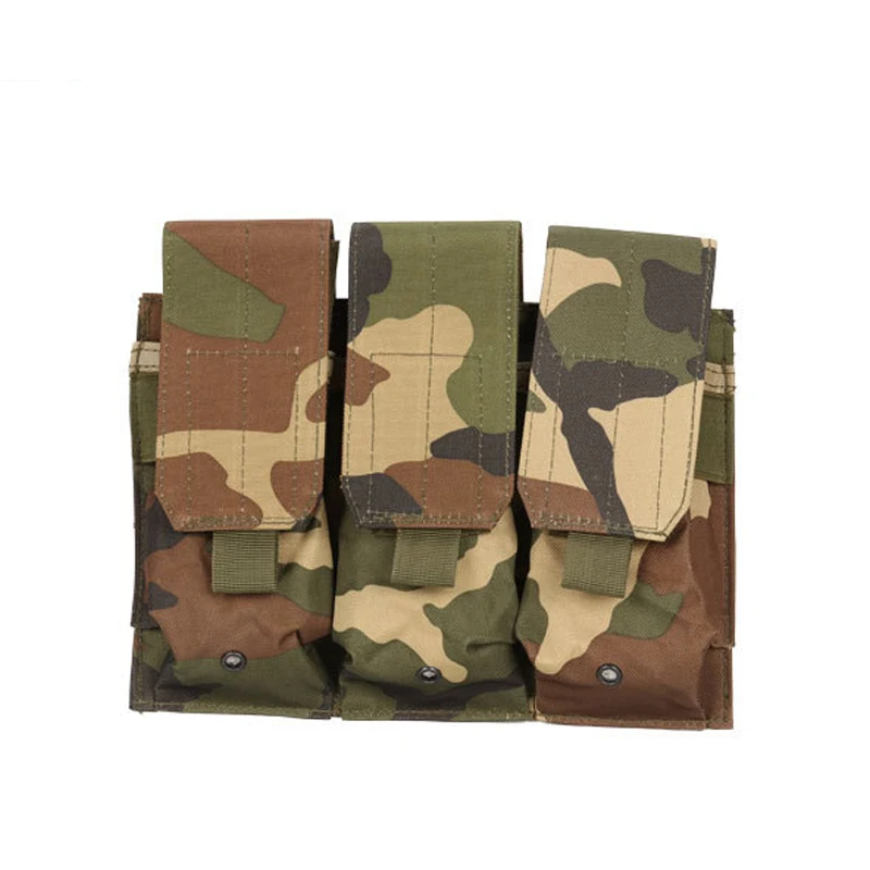 Tactical Molle Triple Magazine Pouch Double-Layer Bag Camouflage ...