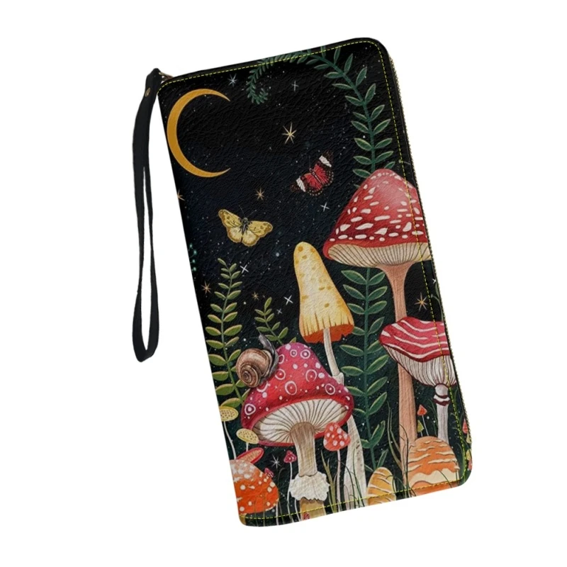 Belidome Cute Mushroom Moon Butterfly Wallets for Womens RFID Blocking ...