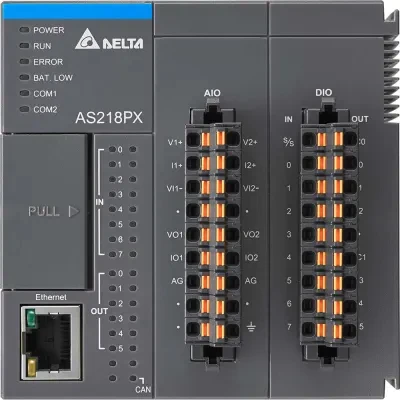 Delta AS Series Programmable Logic Controller PLC Modular CPU AS218PX-A ...