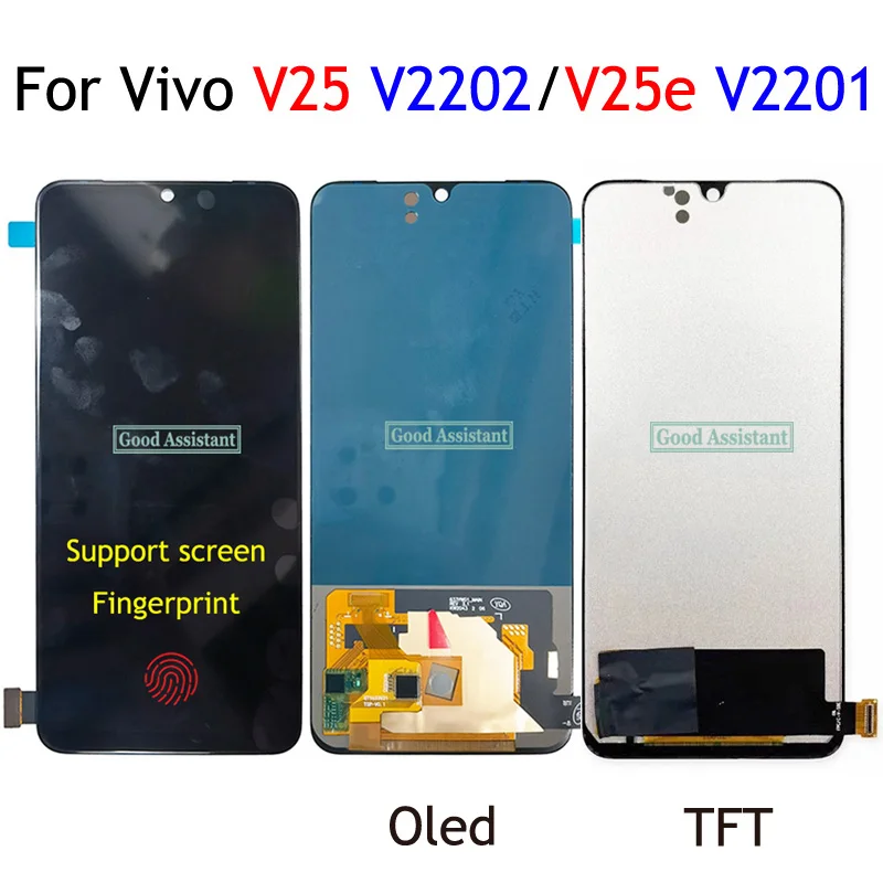 Oled-TFT-Black-6-44inch-For-Vivo-V25-V2202-LCD-Display-Screen-Touch ...