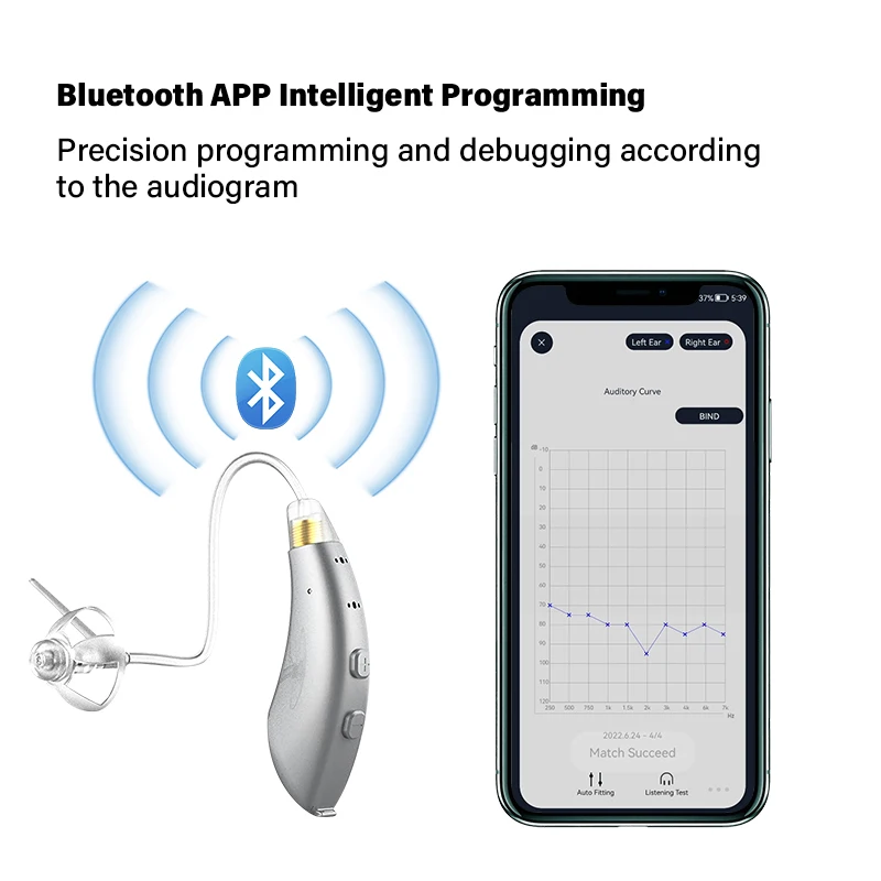16 Channel Programmable Hearing Aids for Adult Digital Bluetooth APP ...