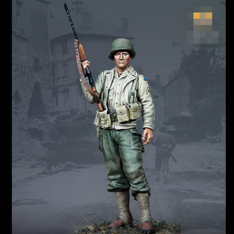 1-35-Resin-Model-figure-GK-Soldier-WW2-BAR-GUNNER-military-theme ...