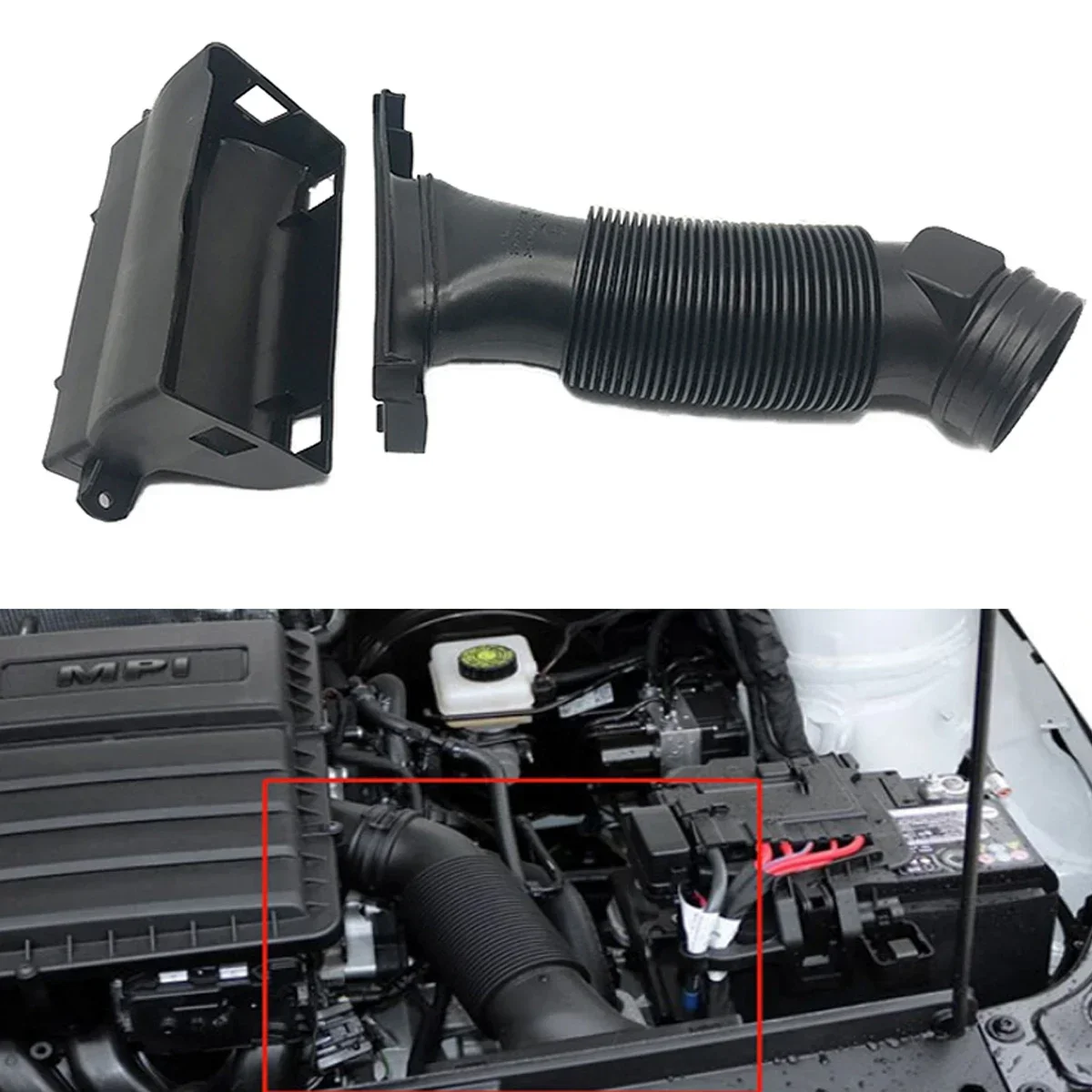 2-3PCS-EA211-1-4-1-6-Engine-Air-Intake-Guide-Inlet-Duct-Intercooler ...