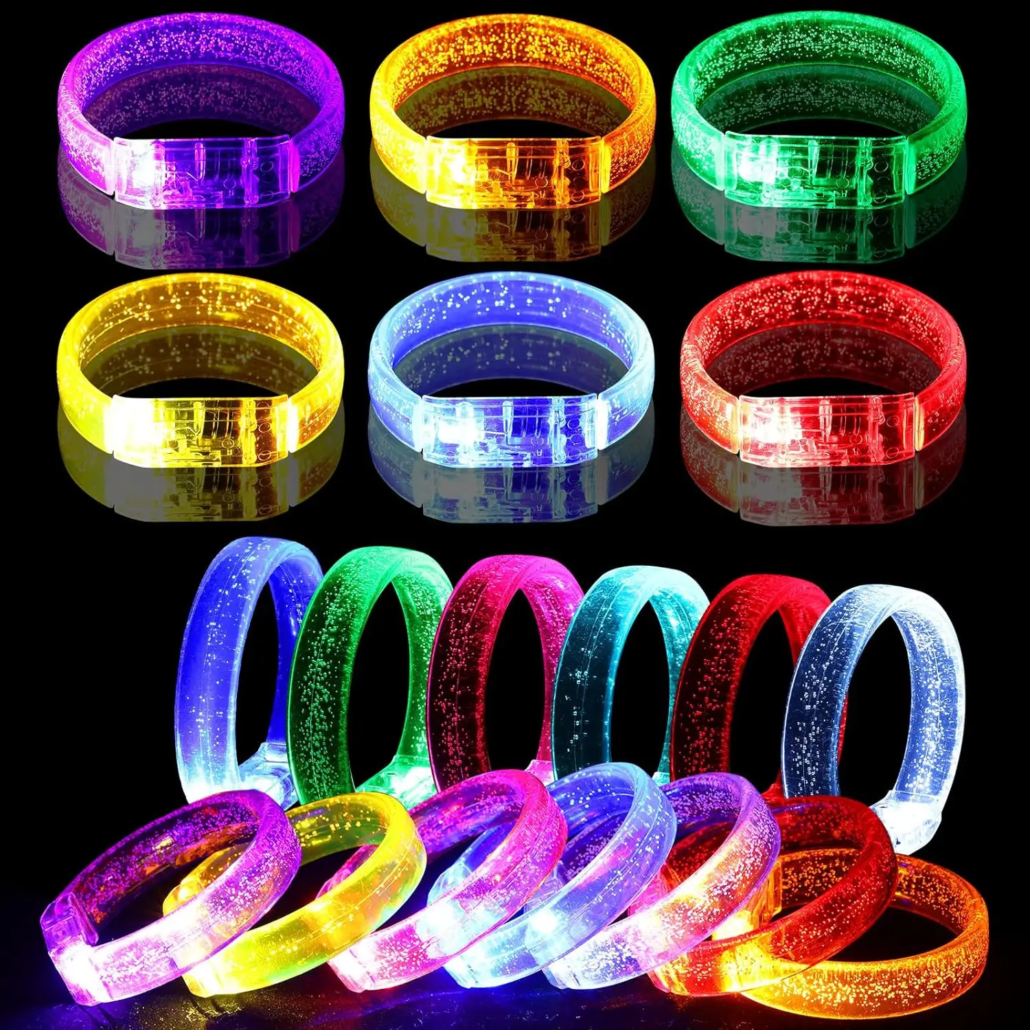 Glow-in-the-Dark-LED-Bracelets-Light-up-Stick-Bracelet-Glow-Flashing ...