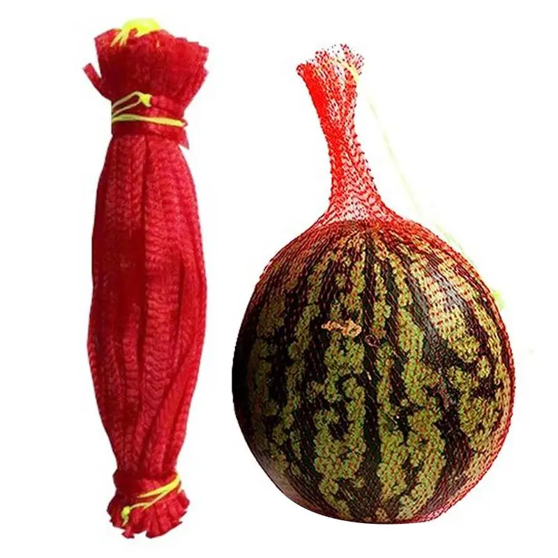 100PCS Hanging Watermelon Grow Net Bags Fruit Plastic Mesh Bag ...