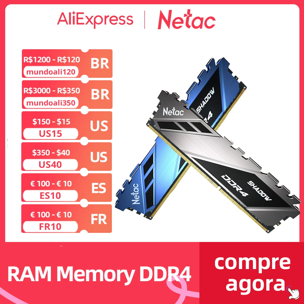 Netac Ram Memory Ddr4 16gb 8 Gb Memoria Ram Ddr4 3200mhz Ddr4 Rgb 3600mhz 2666mhz Xmp 288pin For ...