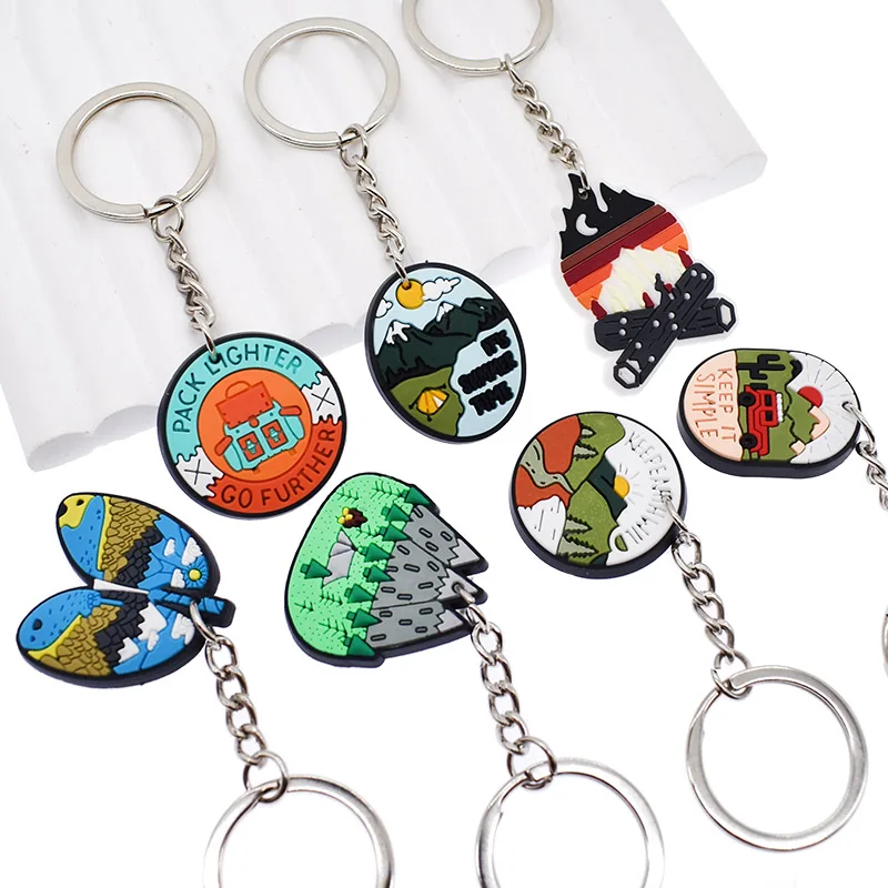 1PCS-PVC-Keychain-Outdoor-Environment-Key-Rings-Outdoor-Environment-Key ...