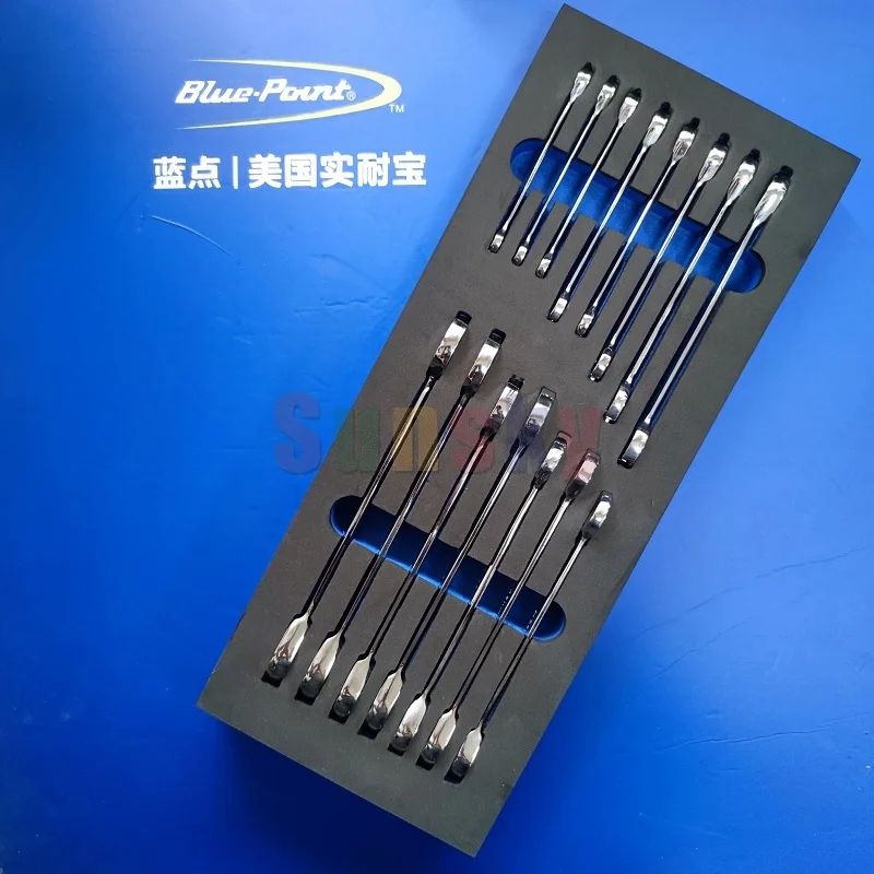 Blue-Point 15 PC Ratcheting Wrench Set BPS15, Chrome Molybdenum Alloy ...