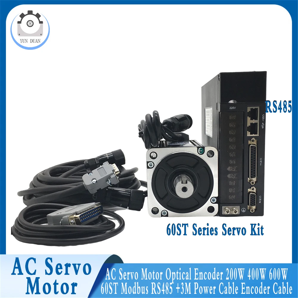 3000RPM-AC-Servo-Motor-Drive-Kit-200W-400W-600W-Modbus-RS485-Single ...