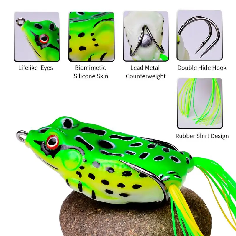 Frog-Lure-Soft-Tube-Bait-Plastic-Fishing-Lure-With-Fishing-Hooks-Top ...