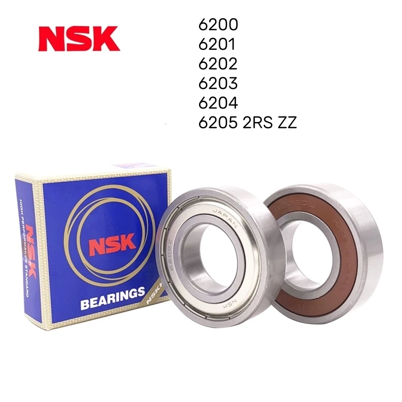 Deep groove ball bearing NSK High speed 6200 6201 6202 6203 6204 6205Z 2RS ZZ DDU 10x30x9mm ...