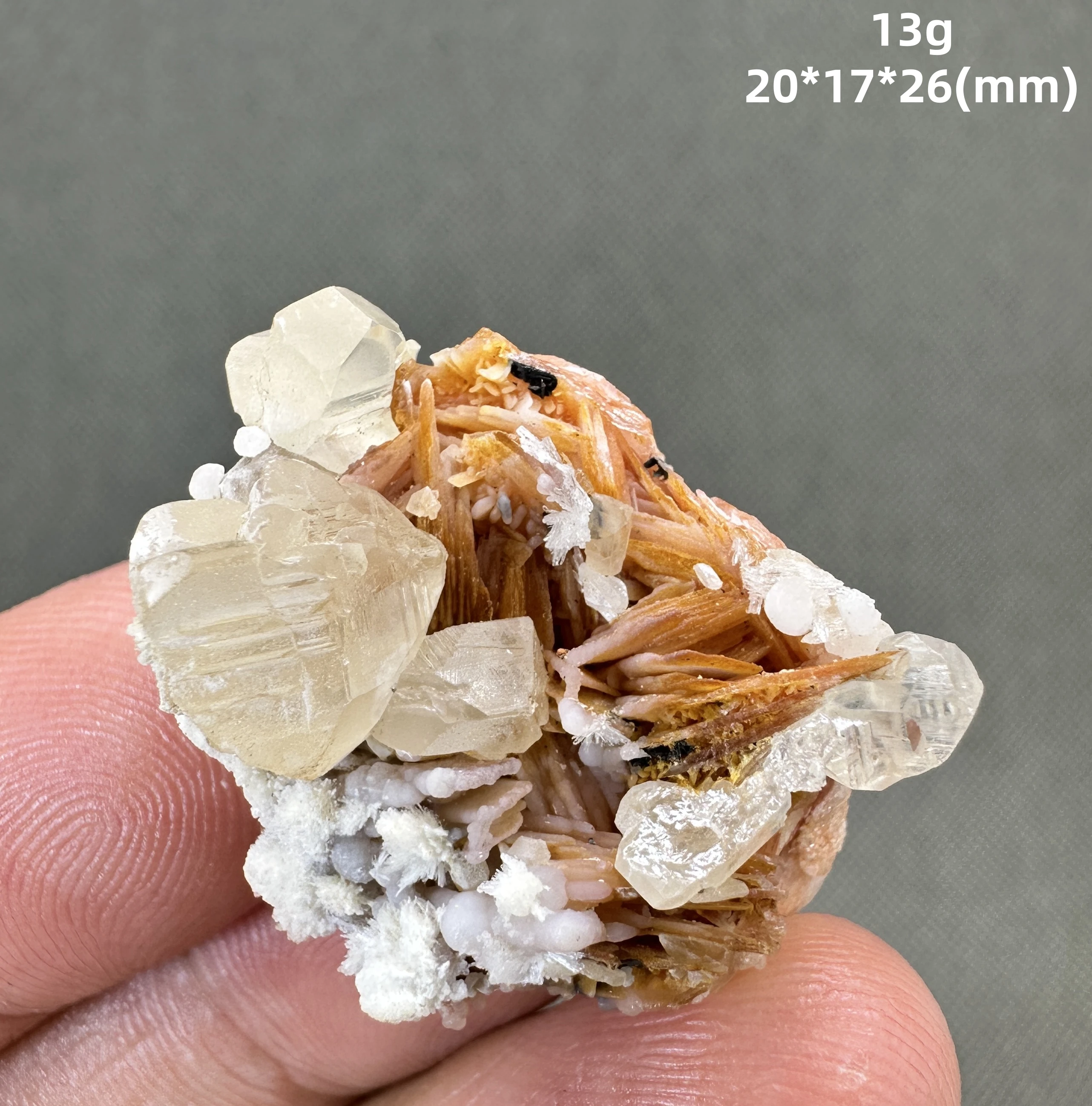 Natural Morocco fluorescence cerussite and Barite symbiosis mineral ...
