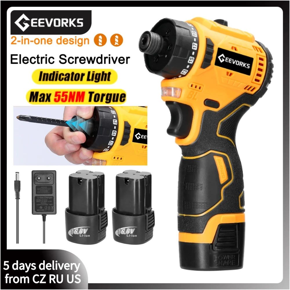 Brushless-Electric-Screwdriver-Rechargeable-55Nm-Torque-Cordless-Impact ...