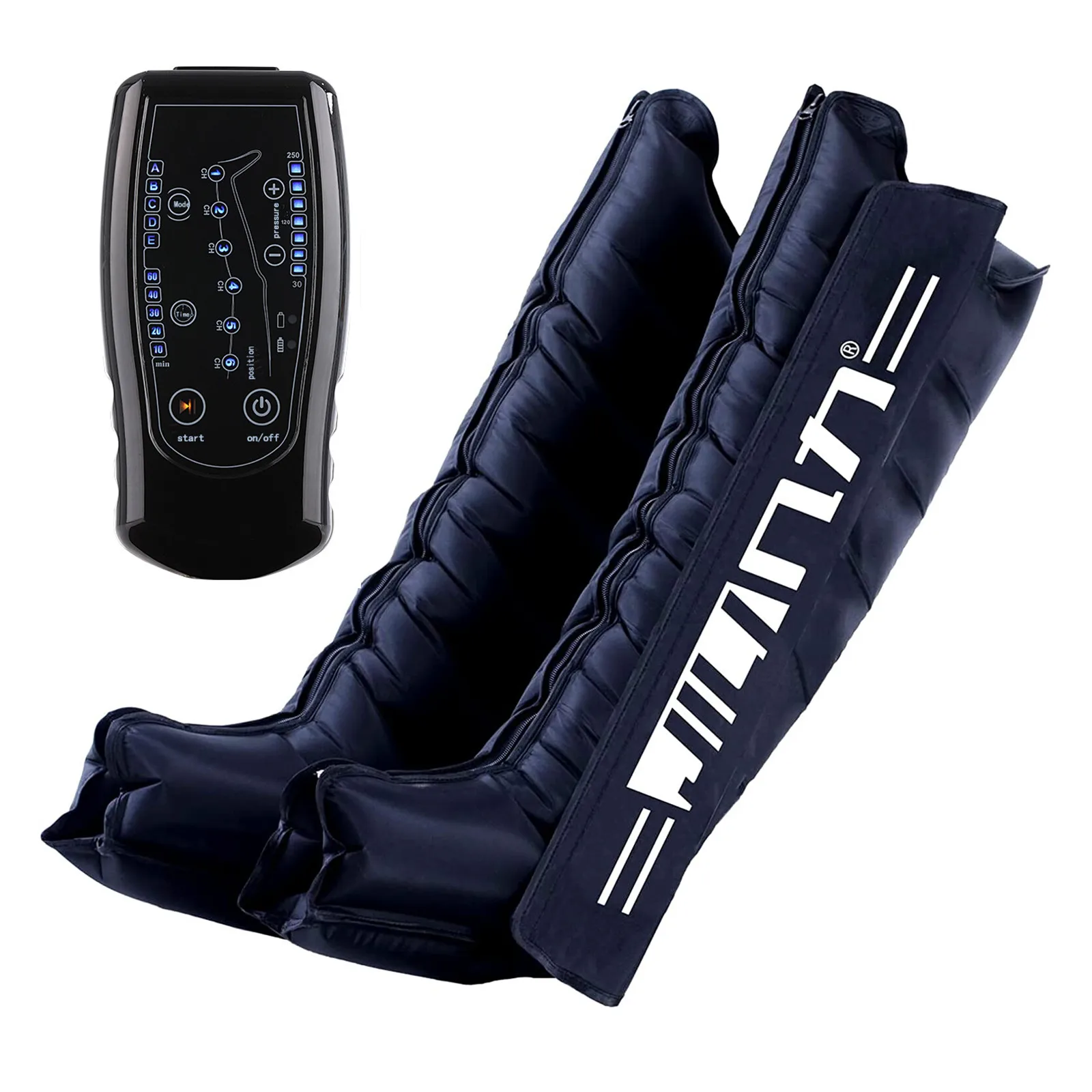 Air Compression Foot Massage Sports Leg Recovery Boots System For Blood ...
