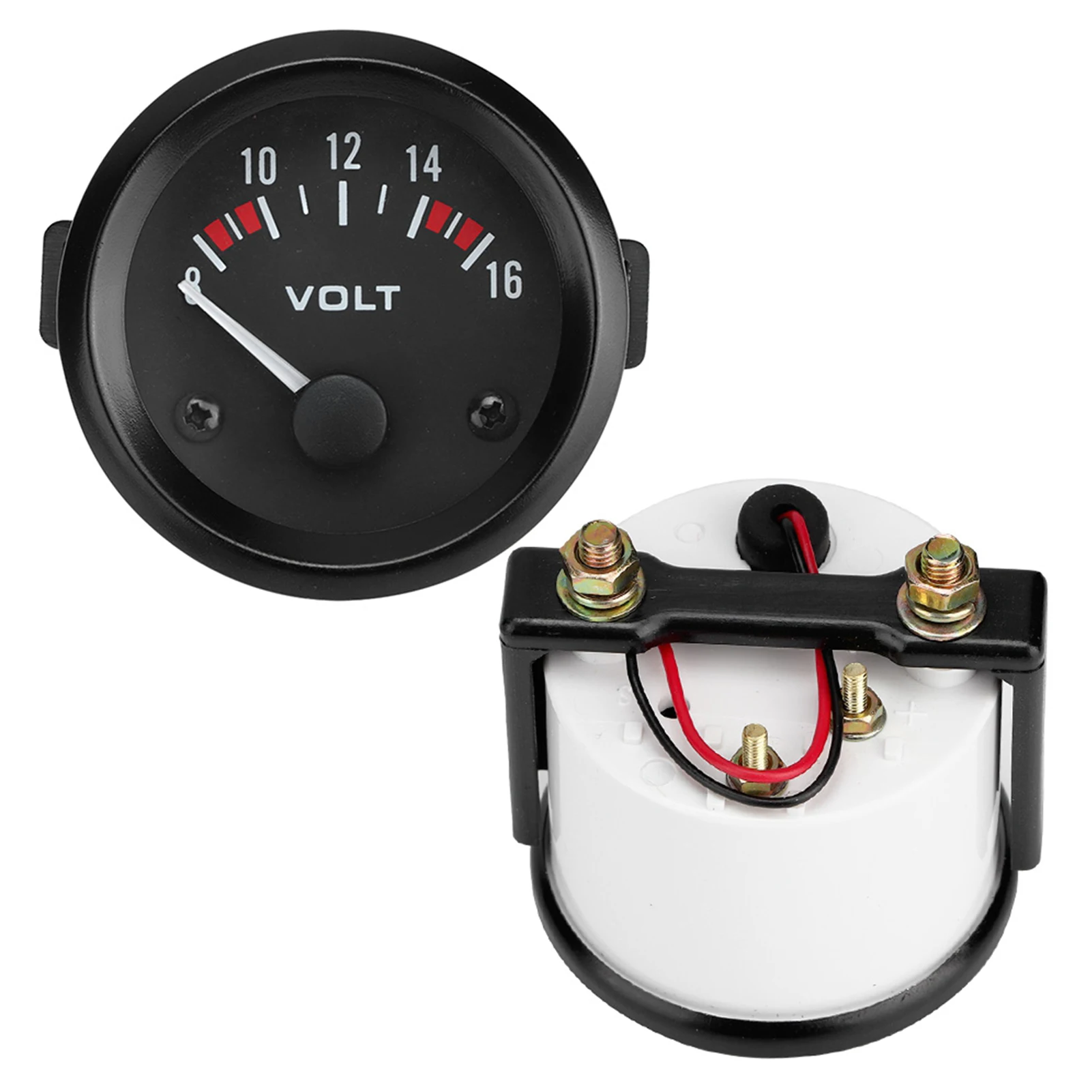 1Pcs Car Universal Voltmeter Voltage Meter Gauge 12V 8-16V BX100007 ...