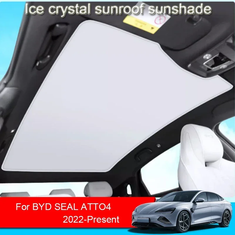 For BYD SEAL EV 2023-2025 Car Ice Crystal Sunroof Sunshade Skylight ...