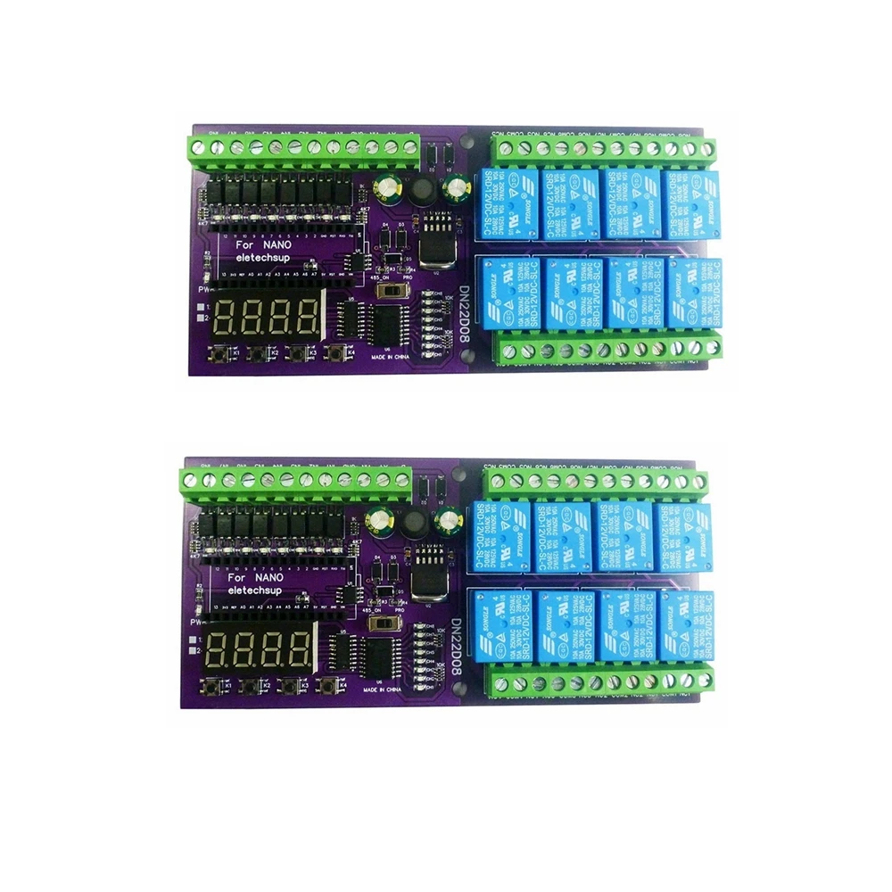 2PCS-Relay-Shield-Module-Relay-RS485-Digital-Tube-Button-Optocoupler ...