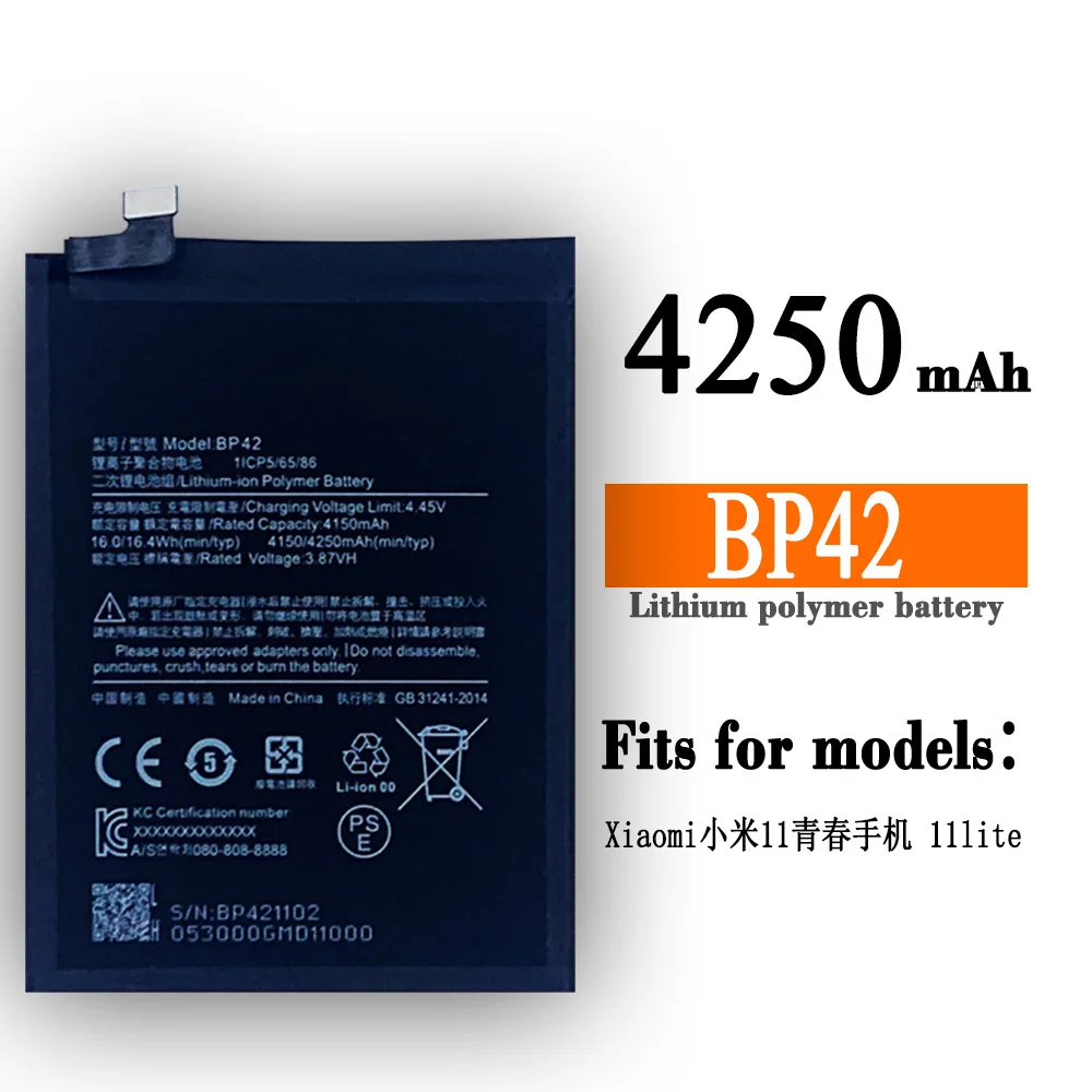 Bater-a-de-litio-BP42-para-Xiaomi-Mi-11-Lite-BP42-repuesto-genuino-para ...