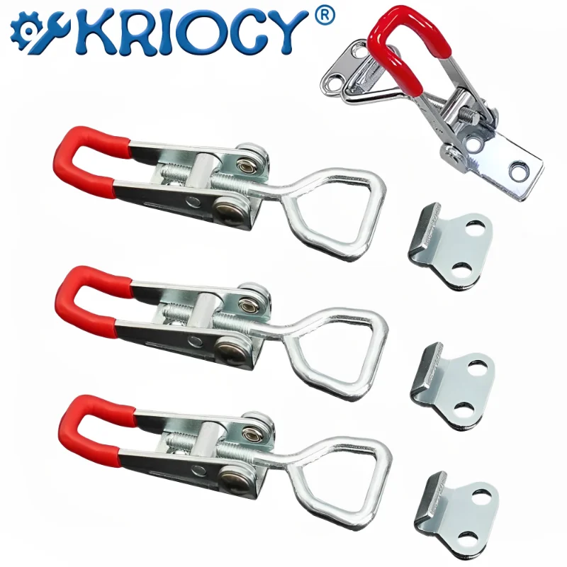 4PCS-Heavy-Iron-Adjustable-Buckle-Lock-Clamp-Box-Buckle-Clamp-Door-Bolt ...