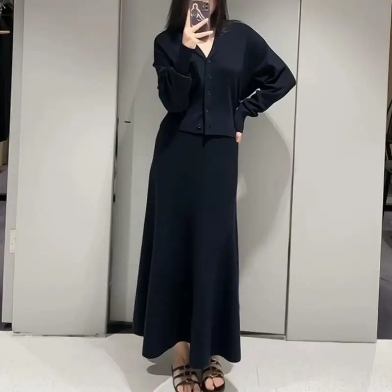 2024-Autumn-Winter-Skirts-for-Women-Fashion-Ladies-Wool-Blend-Pure ...