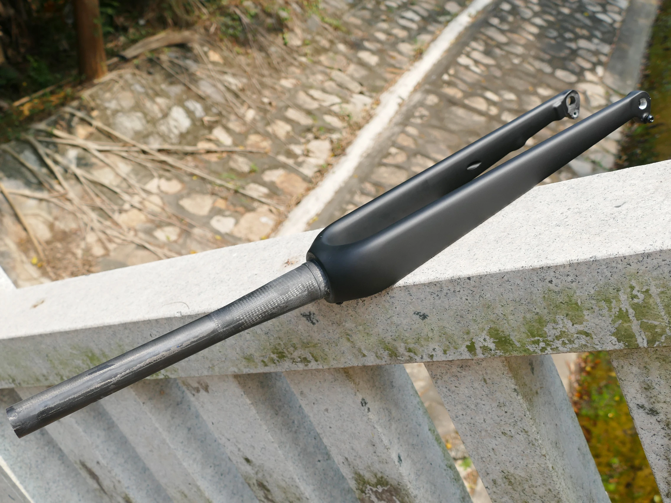 2025 Full Carbon Gravel Bike Fork road bicycle fork 100 * 12mm + axle ...