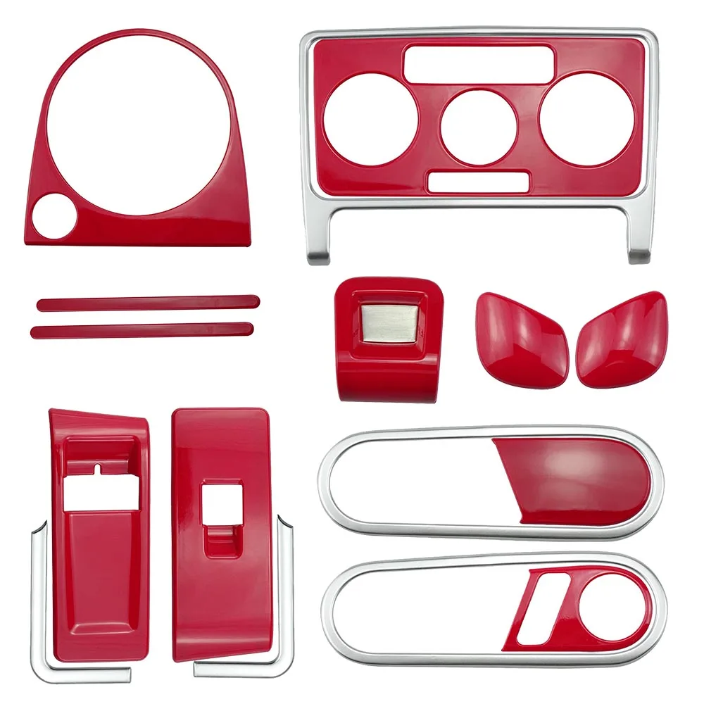 Full Set Car Gear Shifter Frame Ac Cd Panel Window Lifter Door Handle ...