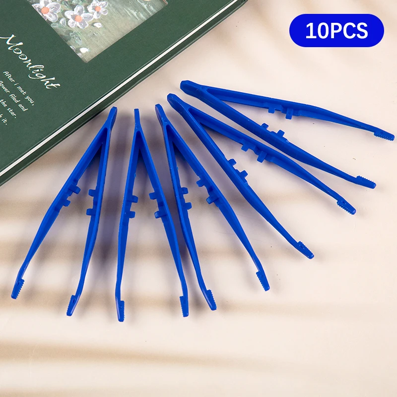 Pinzas-azules-de-pl-stico-para-piezas-pinzas-desechables-de-cuentas-m ...