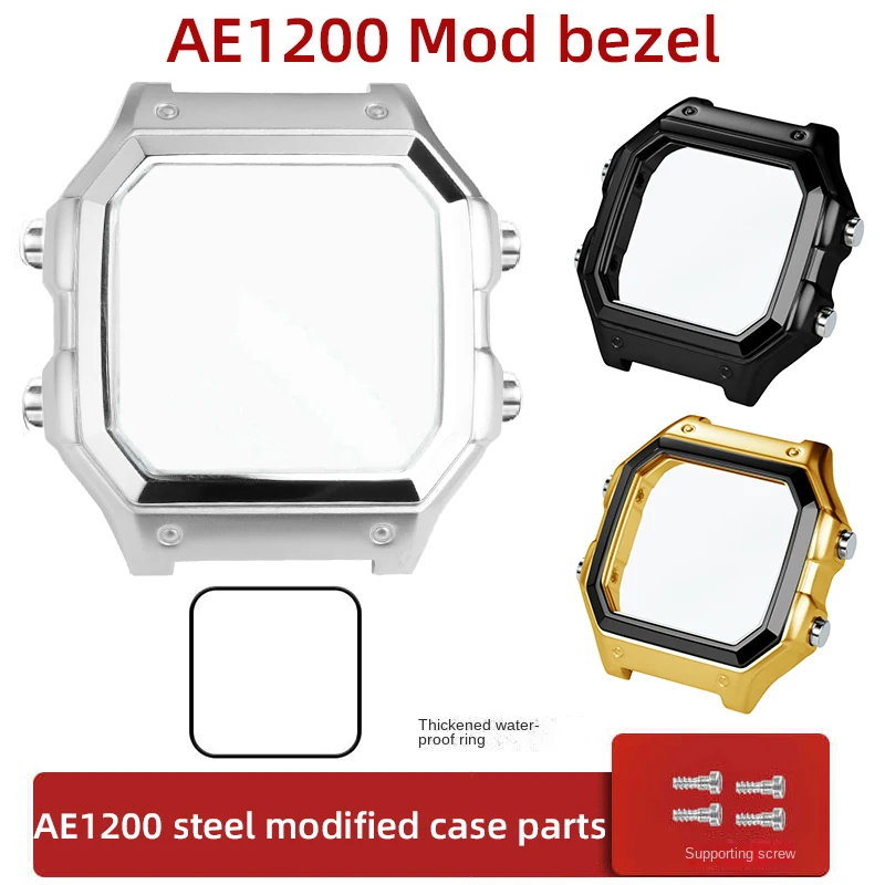 For Casio AE1200 case mod kit modification all metal case 3299 AE-1200 ...