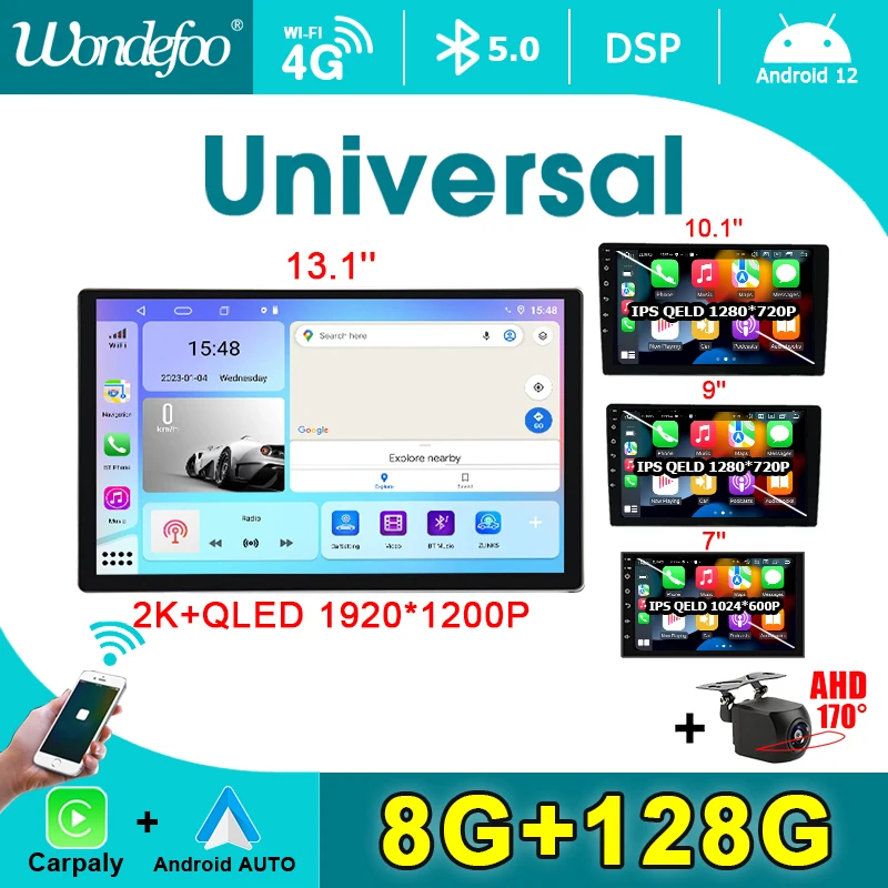 Android-Auto-Car-Radio-Multimedia-Player-Carplay-GPS-Universal-2-Din ...