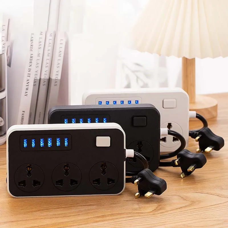 Wall-Plug-With-USB-Ports-Household-Electrical-Socket-Plug-Multi-Hole ...