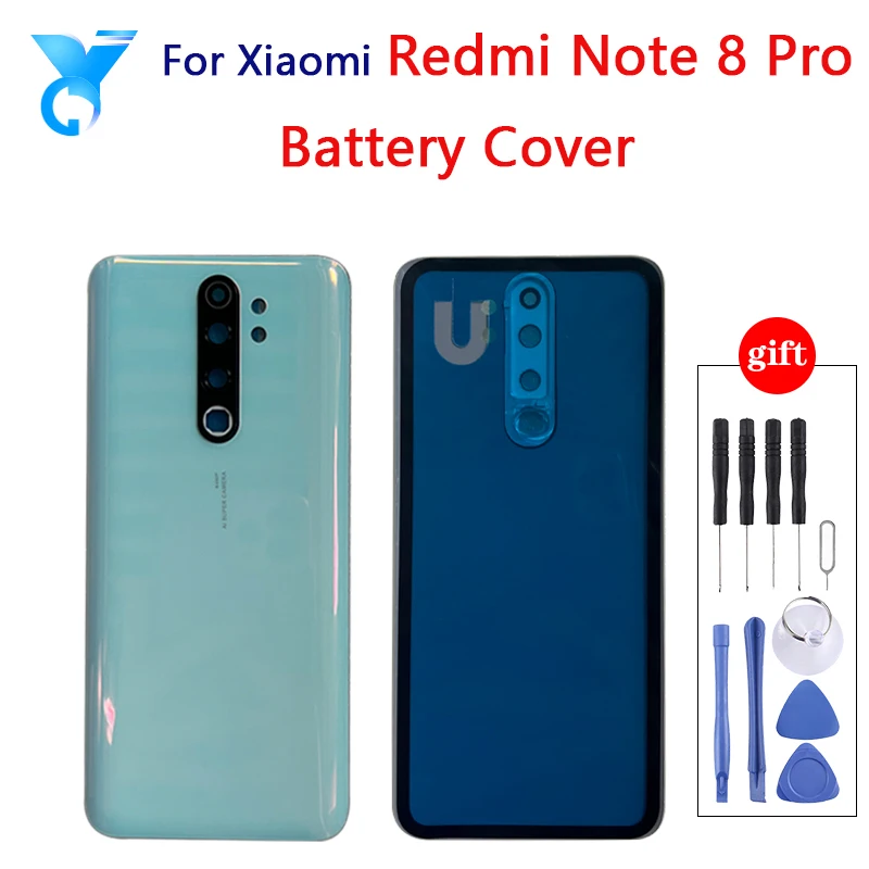 For-Xiaomi-Redmi-Note-8-Pro-Battery-Cover-Rear-Glass-Battery-Door ...