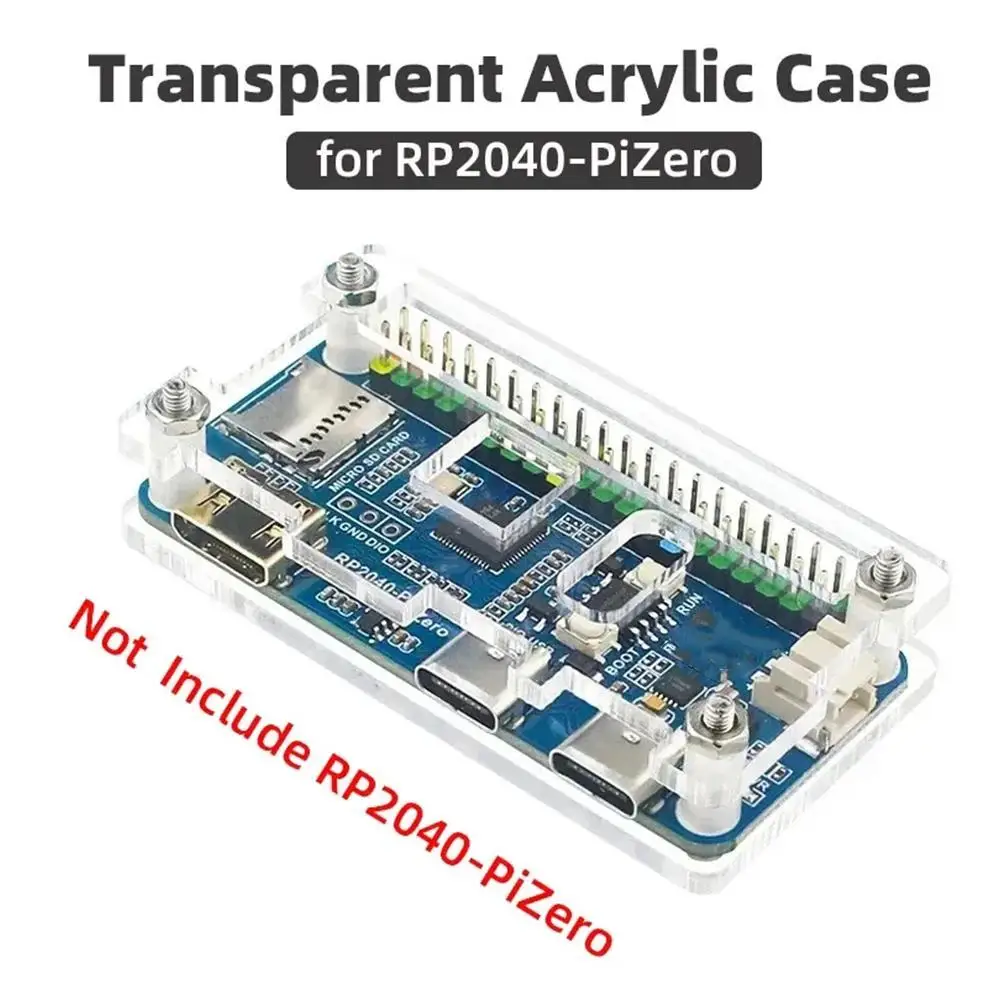 For-Raspberry-Pi-PICO-RP2040-PiZero-Shell-Transparent-Acrylic-Case-For-Raspberry-Pi-PICO-RP2040 ...