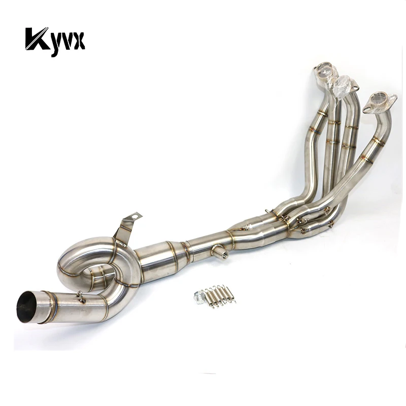 Motorcycle-Exhaust-Header-Link-Pipe-Stainless-Steel-brand-new-Muffler ...