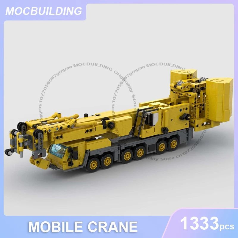 MOBIELE KRAN Model MOC Bouwstenen DIY Monteren Bakstenen Transport ...