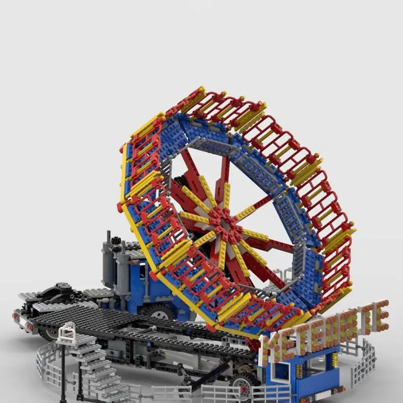 2093-pcs-Fairground-Meteorite-Ride-Aka-Roundup-or-Spinball-MOC-80218 ...
