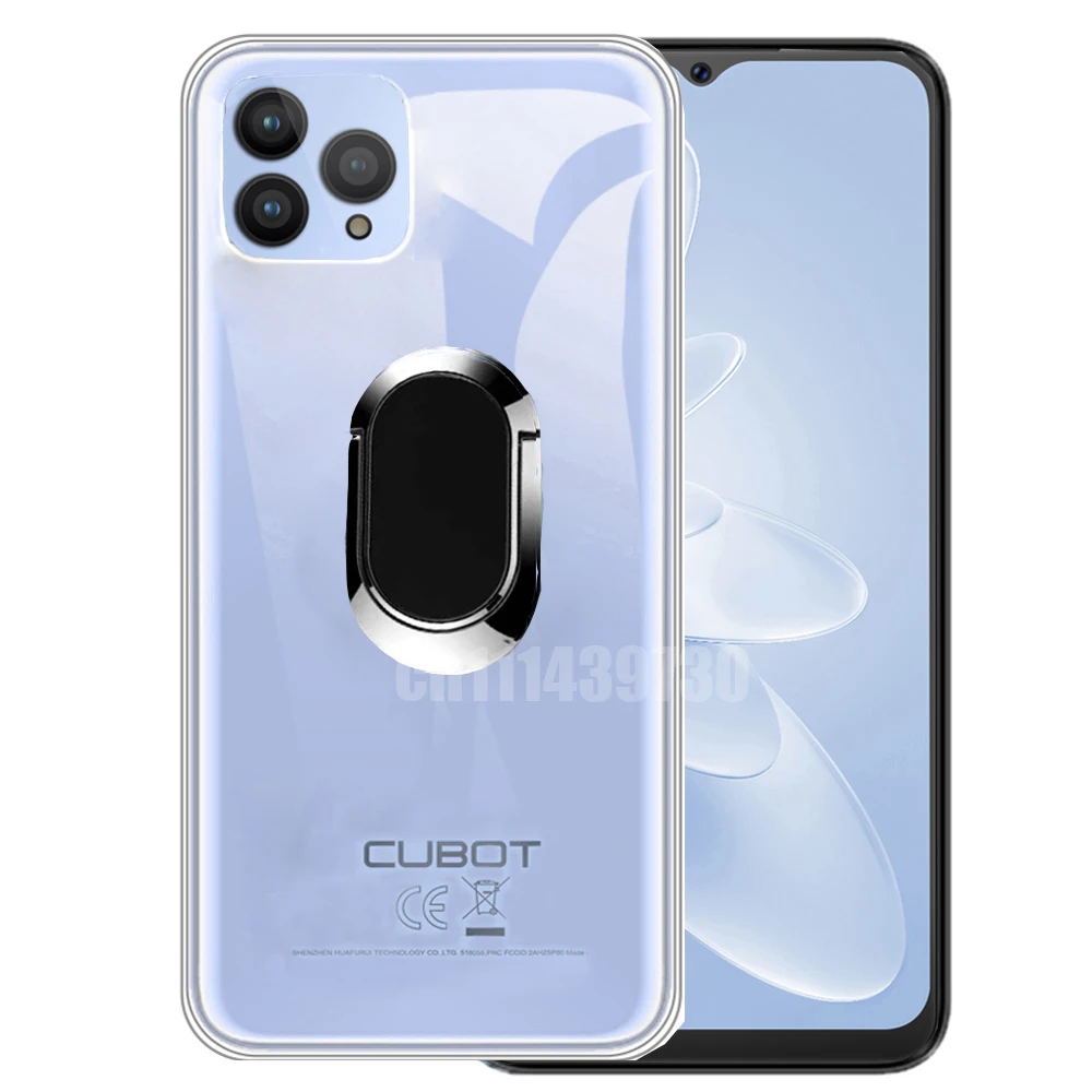 Shockproof Ring Holder For Cubot P80 Case Soft Silicone TPU Protective Holder Cover For CubotP80 ...