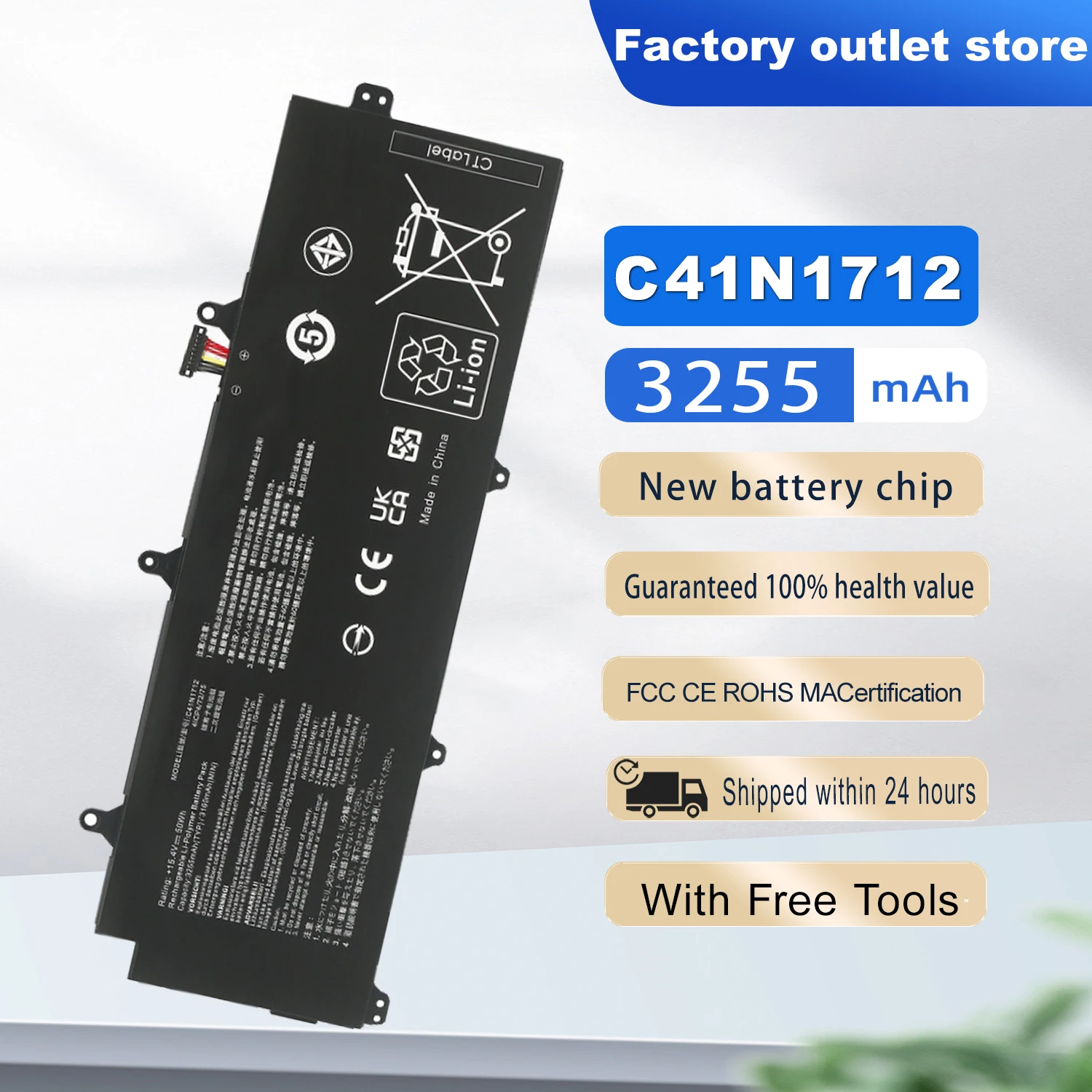 DXT-New-Laptop-Battery-C41N1712-For-ASUS-Laptop-GX501-GX501V-GX501VI ...