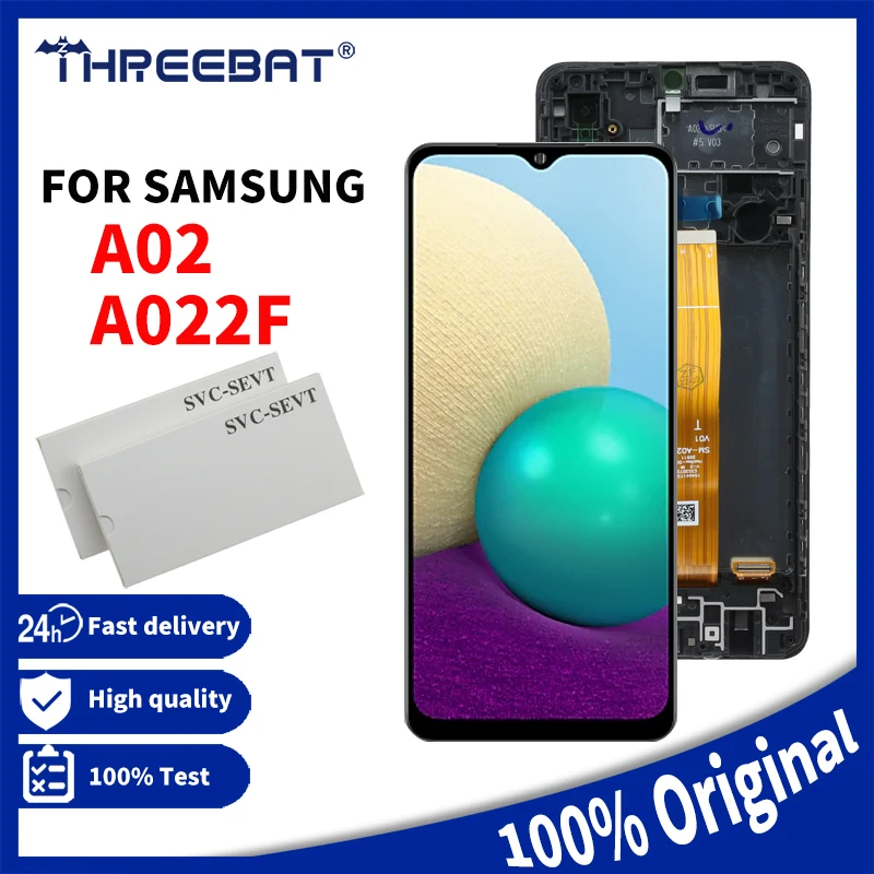 Pantalla LCD Original de 6,5 pulgadas para Samsung Galaxy A02 SM A022 A022m, digitalizador de ...
