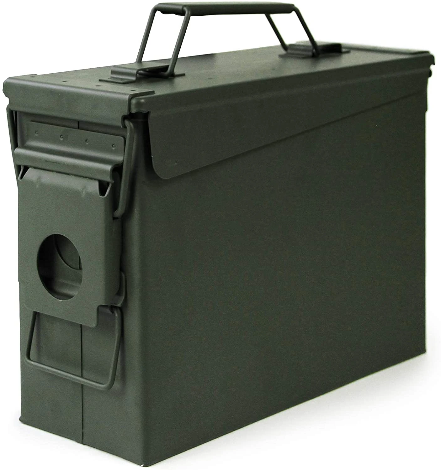 30 Cal Metal Ammo Case Can Military and Army Solid Steel Holder Box for Long-Term Shotgun Rifle ...