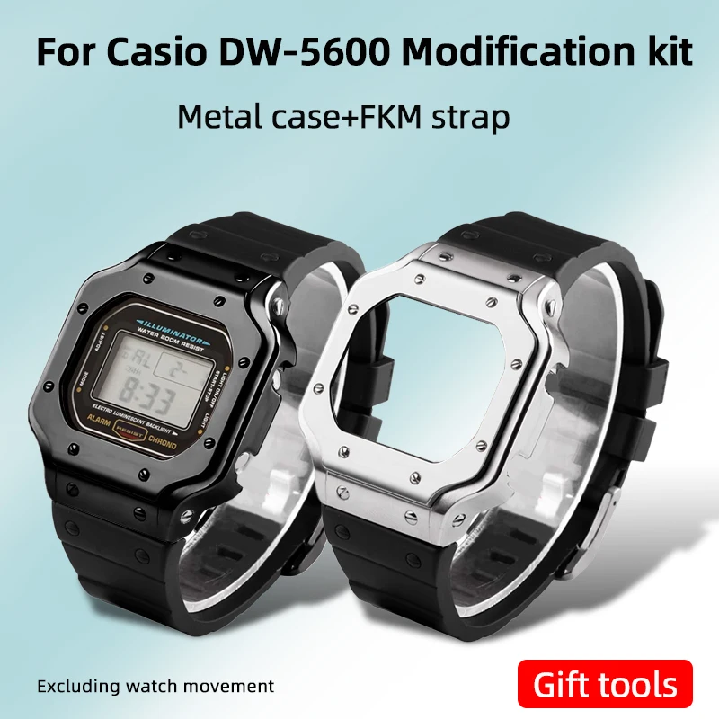 ‌Stainless Steel Case & Bracelet Mod Kit for Casio G-Shock 3229 DW5600 ...