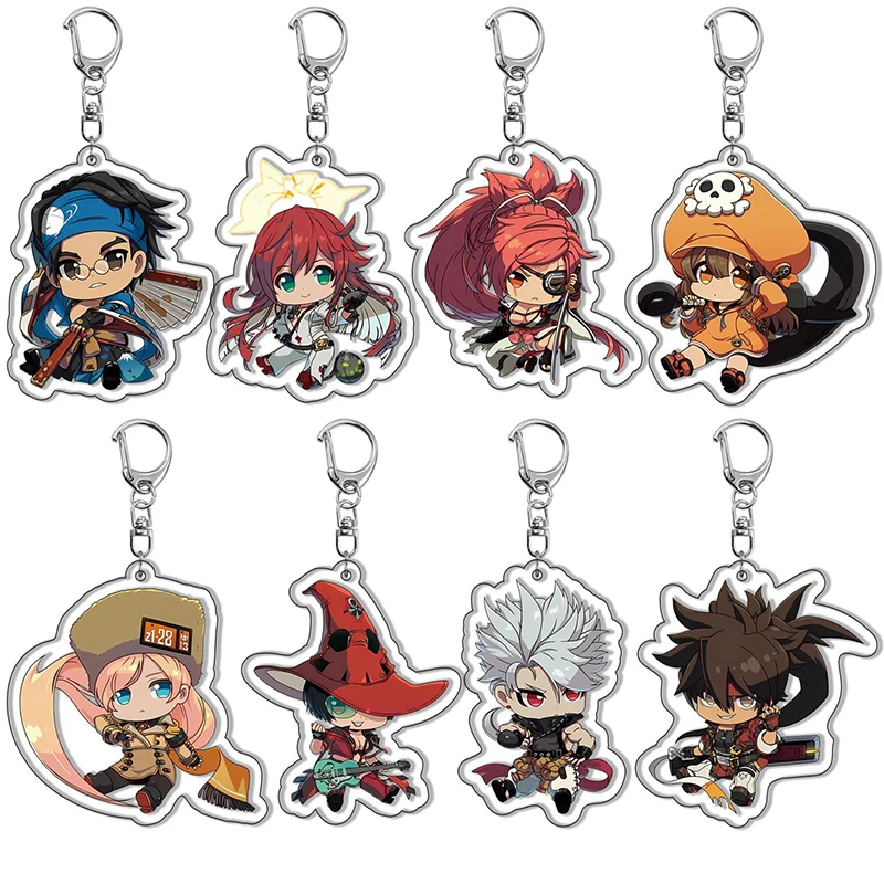 Anime-Game-Guilty-Gear-Keychain-Cosplay-Figure-SOL-BADGUY-Millia-Rage ...