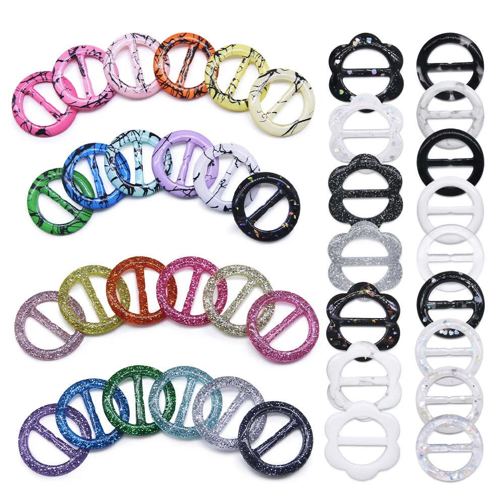 New Tee Shirt Clips 2.5/3CM T-Shirt Mixed Color Resin Round Shape ...
