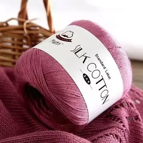 50-g-pz-seta-pizzo-cotone-latte-filato-all-uncinetto-bambino-lavorato-a ...