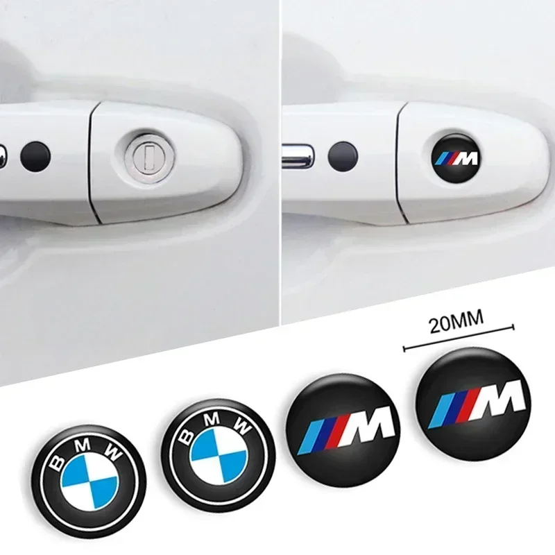-4pcs 15mm Car Door Keyhole Lock Protection Sticker Decor Decals For ...