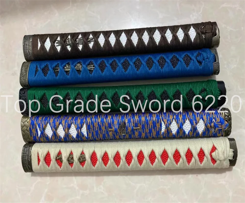 Beautiful Sword Parts 26cm Handle Tsuka Hilt Alloy Fuchi Kashira Menuki ...