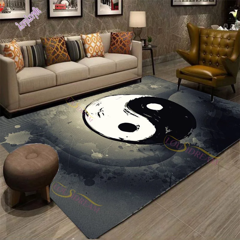 Modern-Chinese-Bagua-Yin-Yang-area-Picnic-yoga-mat-home-decor-tea ...